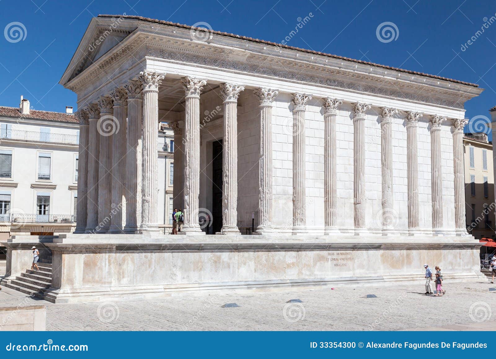 Maison Carree Nimes Francia Imagen editorial - Imagen de casa, francia ...