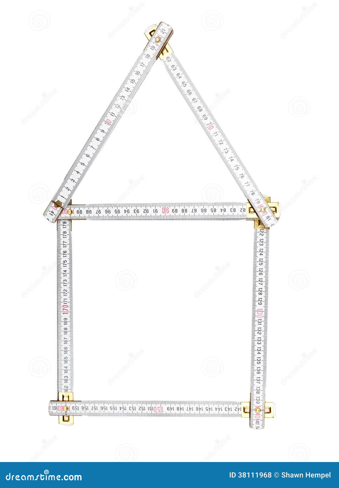 Maison de règle de pliage photo stock. Image du intervalle - 38111968