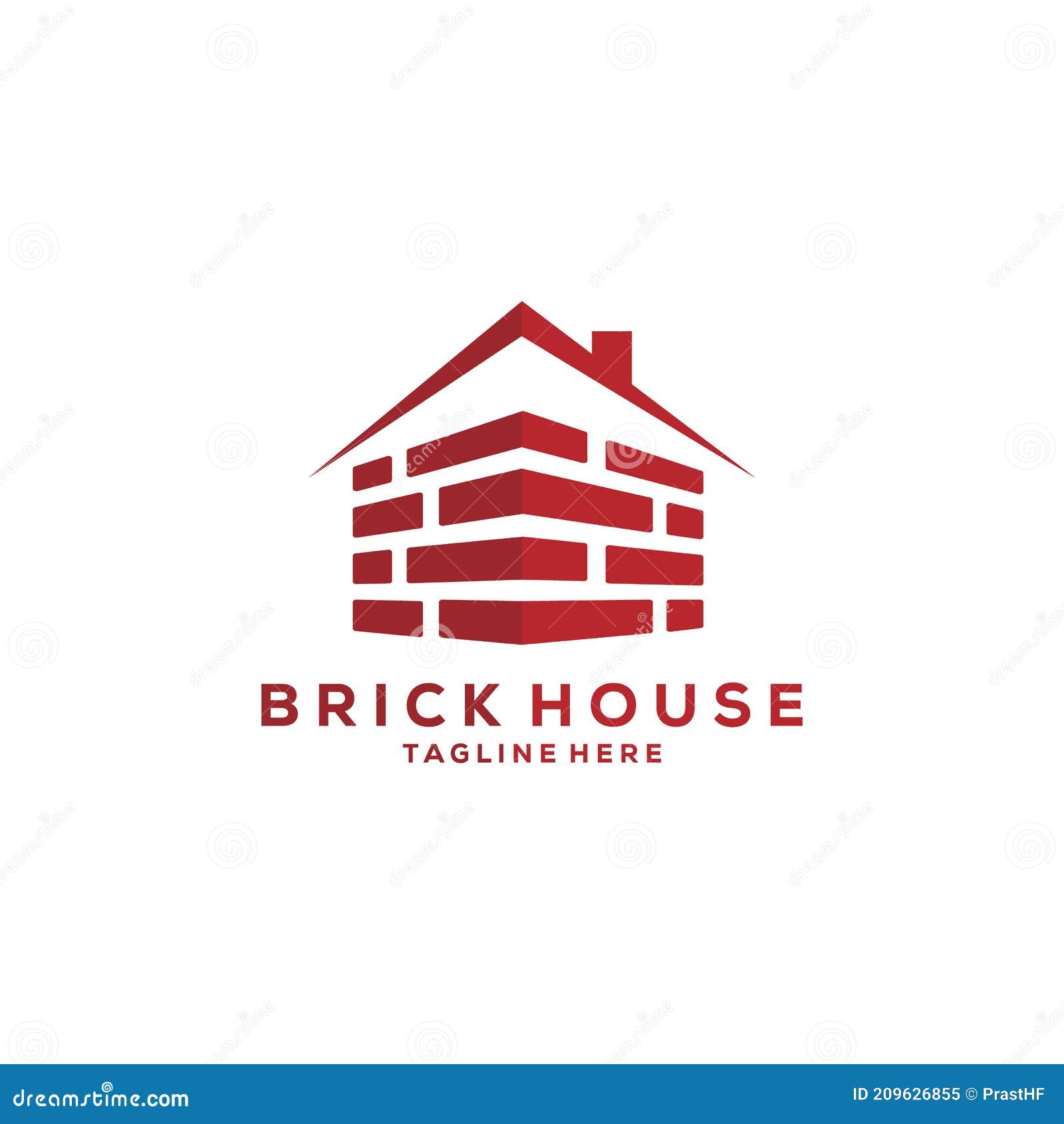 Maison En Brique Logo Vectoriel Illustration Design Illustration de ...