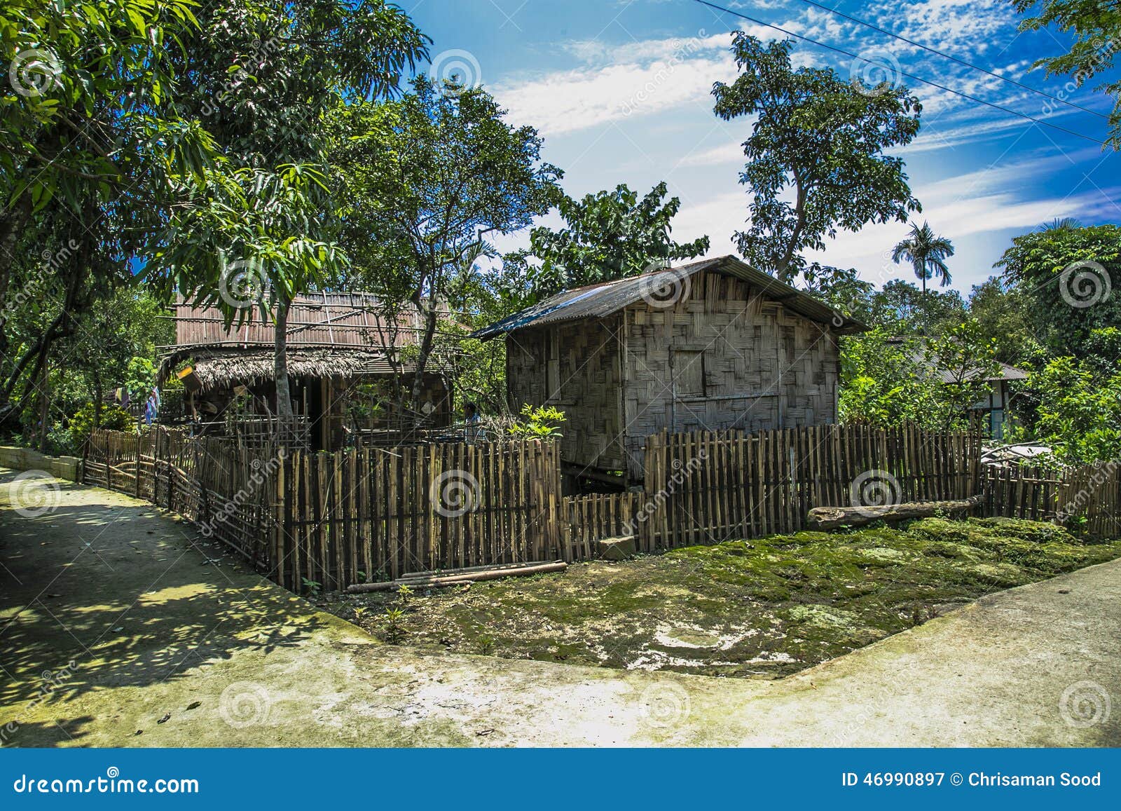 Maison Est Du Nord De Village D'Inde Image stock - Image du lointain ...
