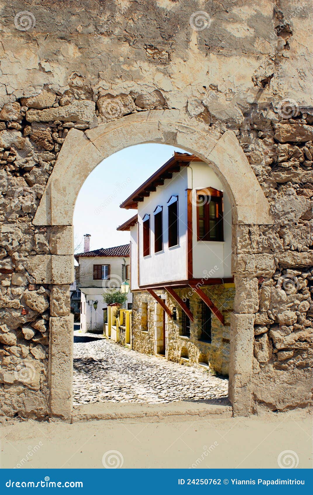 Maison Grecque Traditionnelle Photo stock - Image du structure, grec ...