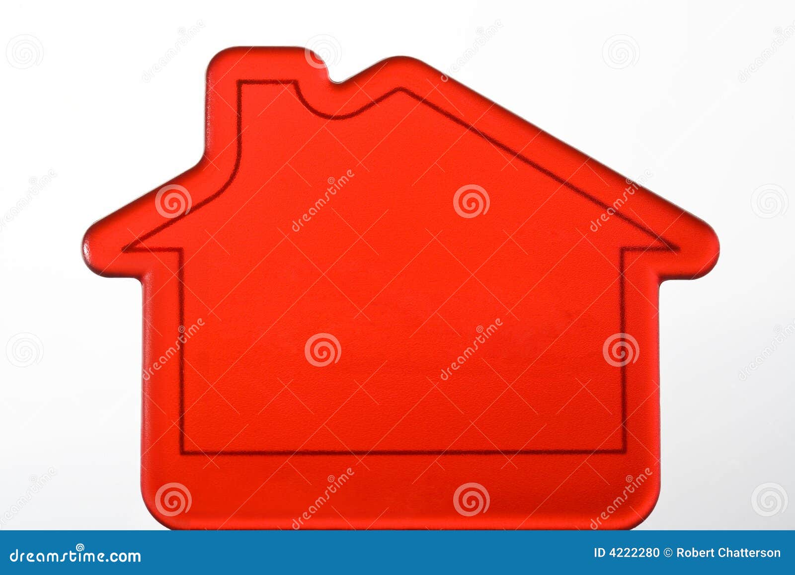 Maison rouge photo stock. Image du réel, famille, dessin - 4222280