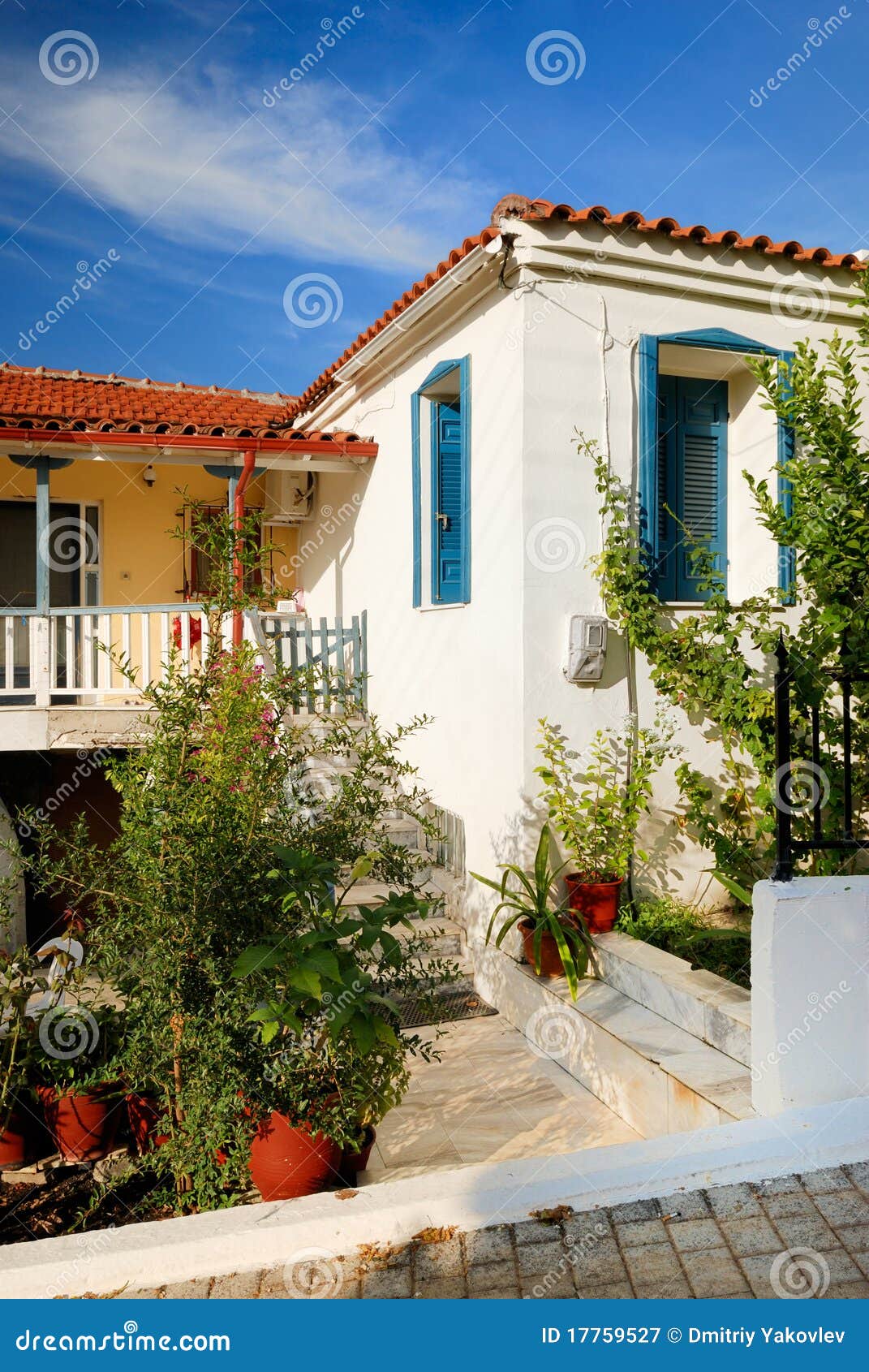 Maisons Grecques Traditionnelles Image stock - Image du histoire ...