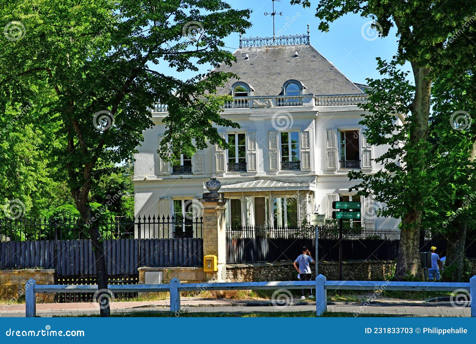 Maisons Laffitte; France - May 30 2020 : Castle District Editorial ...