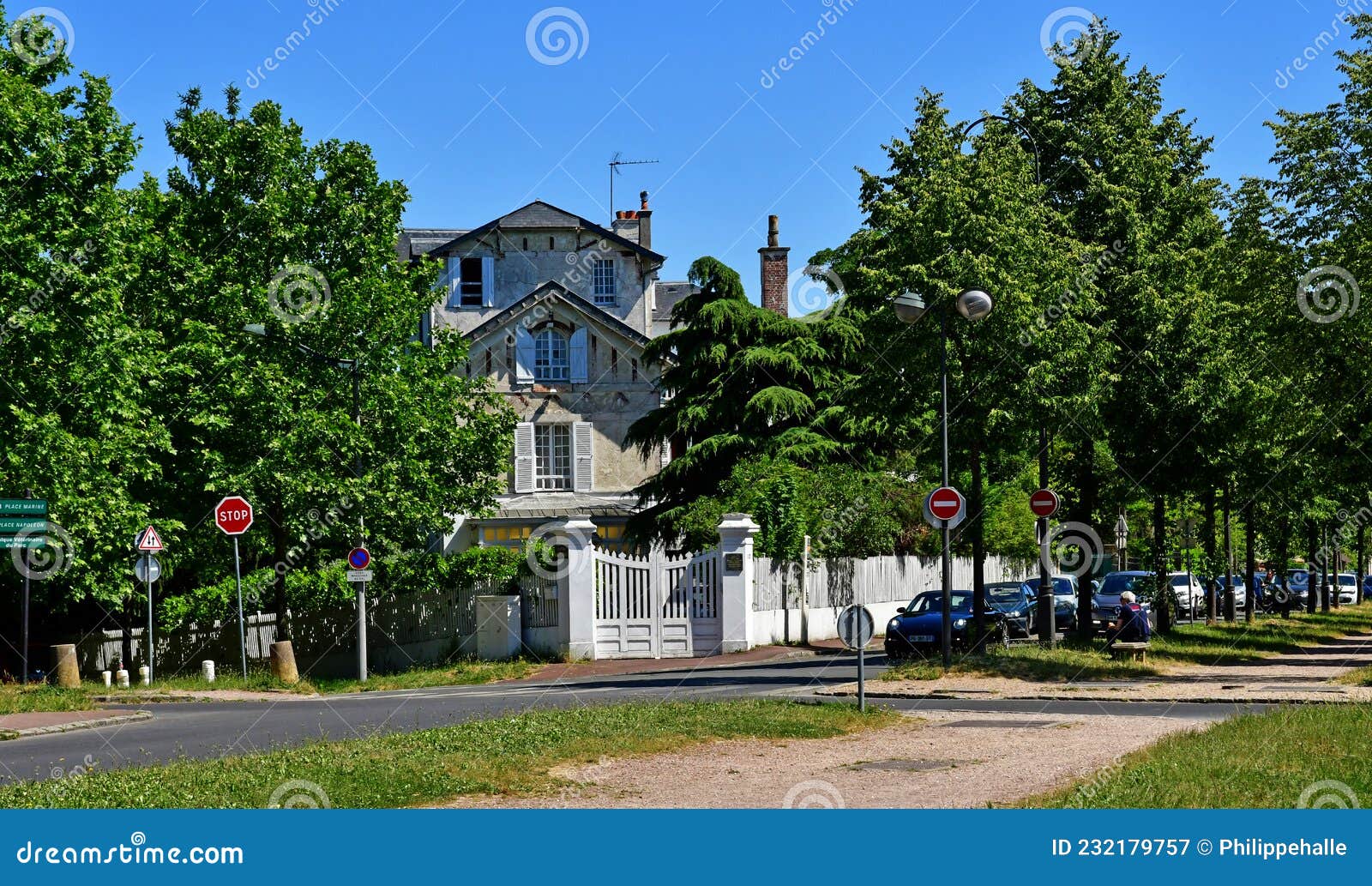 Maisons Laffitte; France - May 30 2020 : Castle District Editorial ...