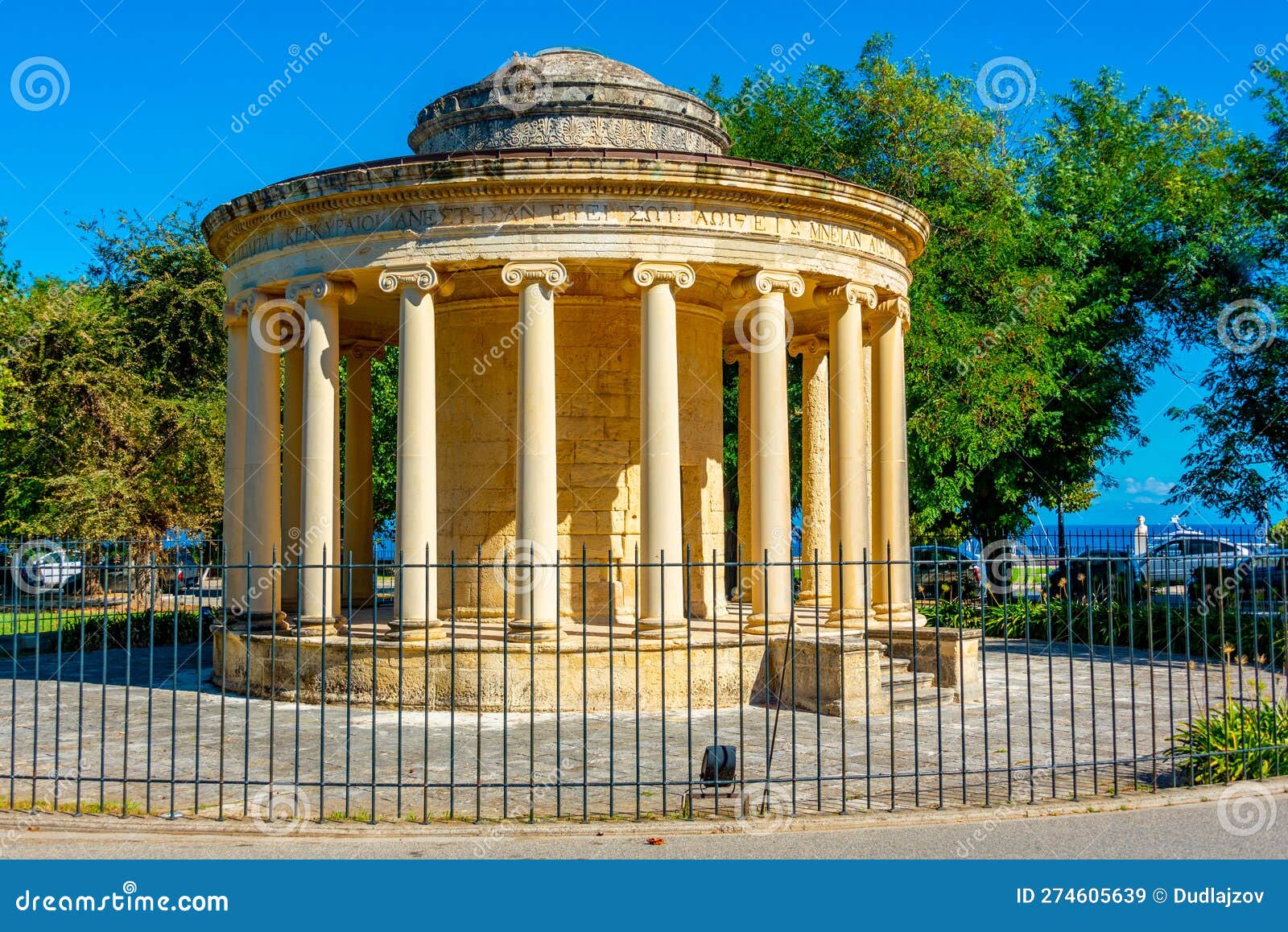 Maitland Monument in Greek Town Kerkyra Editorial Stock Image - Image ...