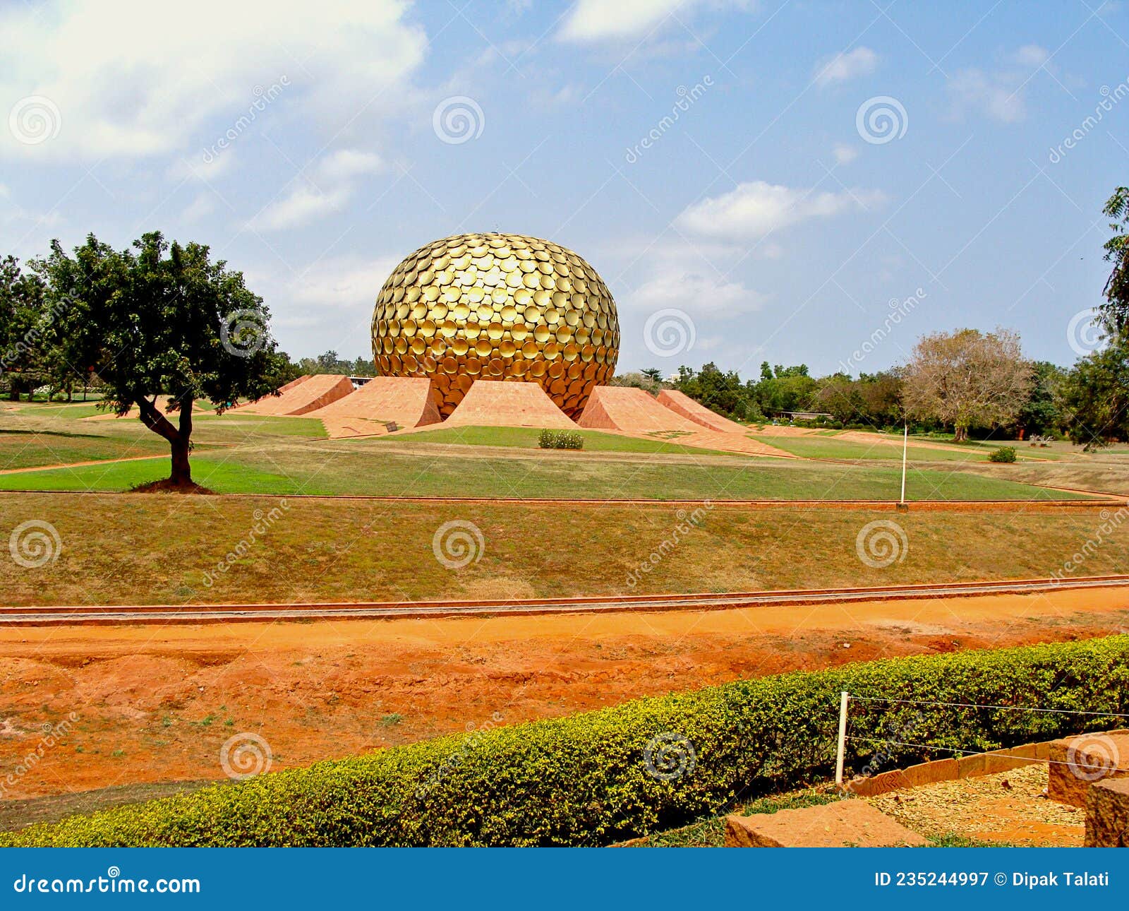 Maitri Mandir in the Center of Auroville Stock Image - Image of ...