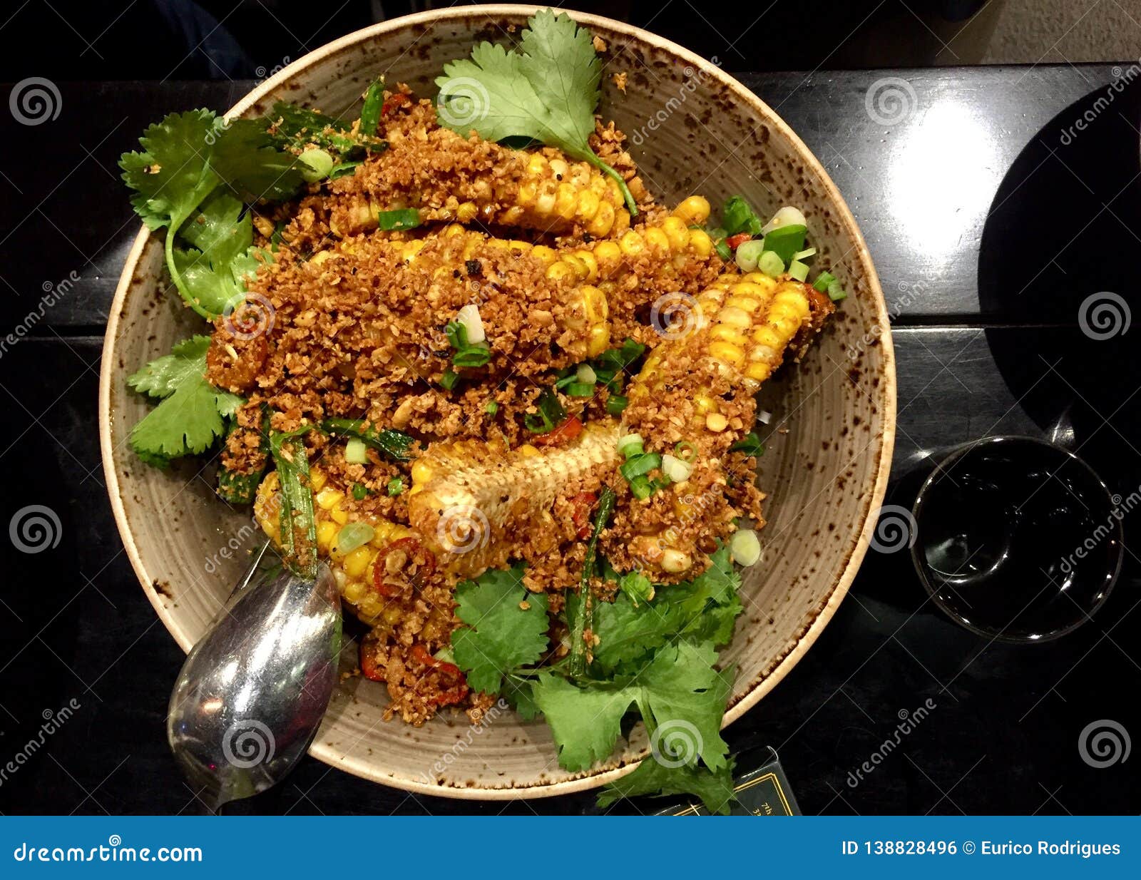 A maize corn dish stock photo. Image of vessel, maize - 138828496