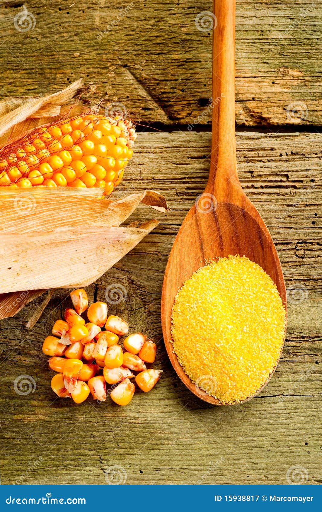 Maize Flour In The Bag Royalty-Free Stock Photography | CartoonDealer ...