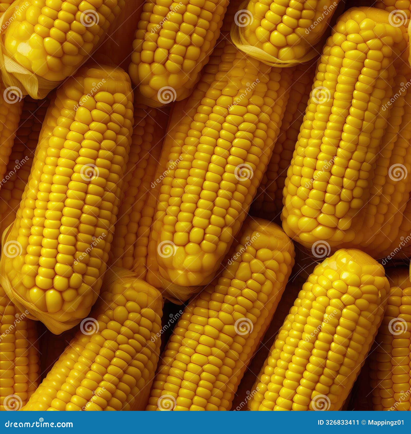 Maize Pattern Ultra Realistic Stock Illustration - Illustration of ...