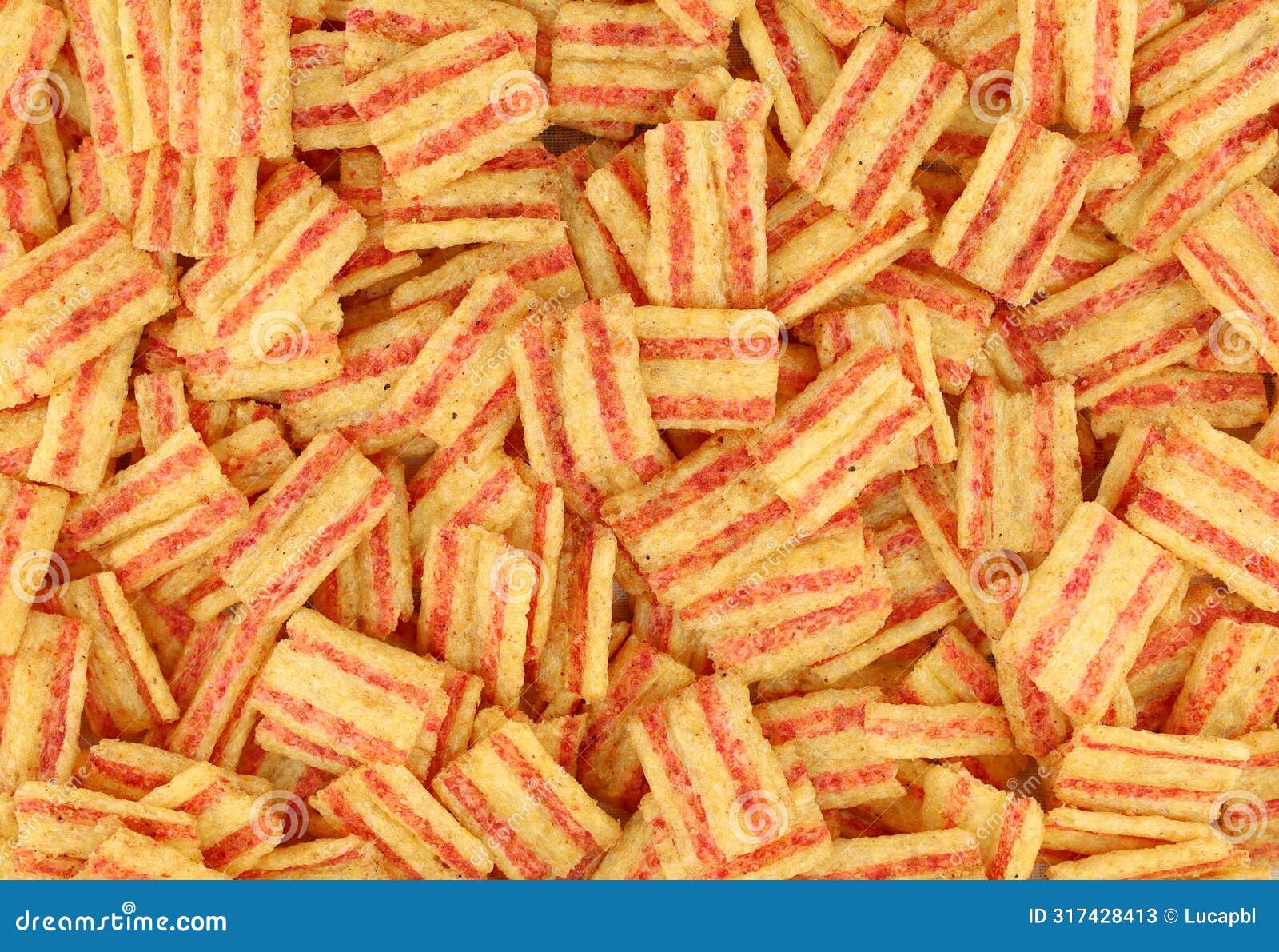 Maize Snacks with Pulled Pork Flavour. Stock Image - Image of party ...