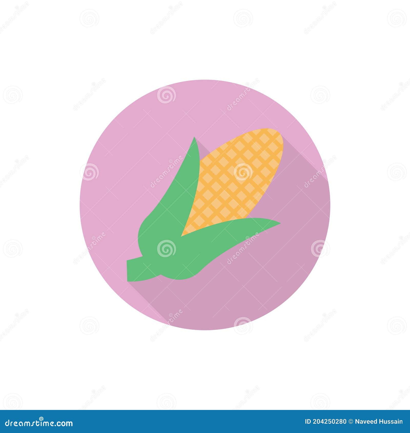 Maize Vector Flat Color Icon Stock Vector - Illustration of healthy ...