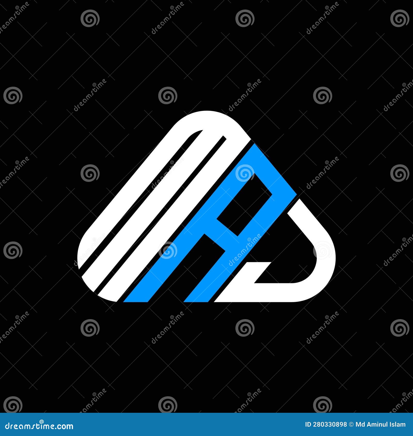 MAJ Letter Logo Creative Design with Vector Graphic, MAJ Stock Vector ...