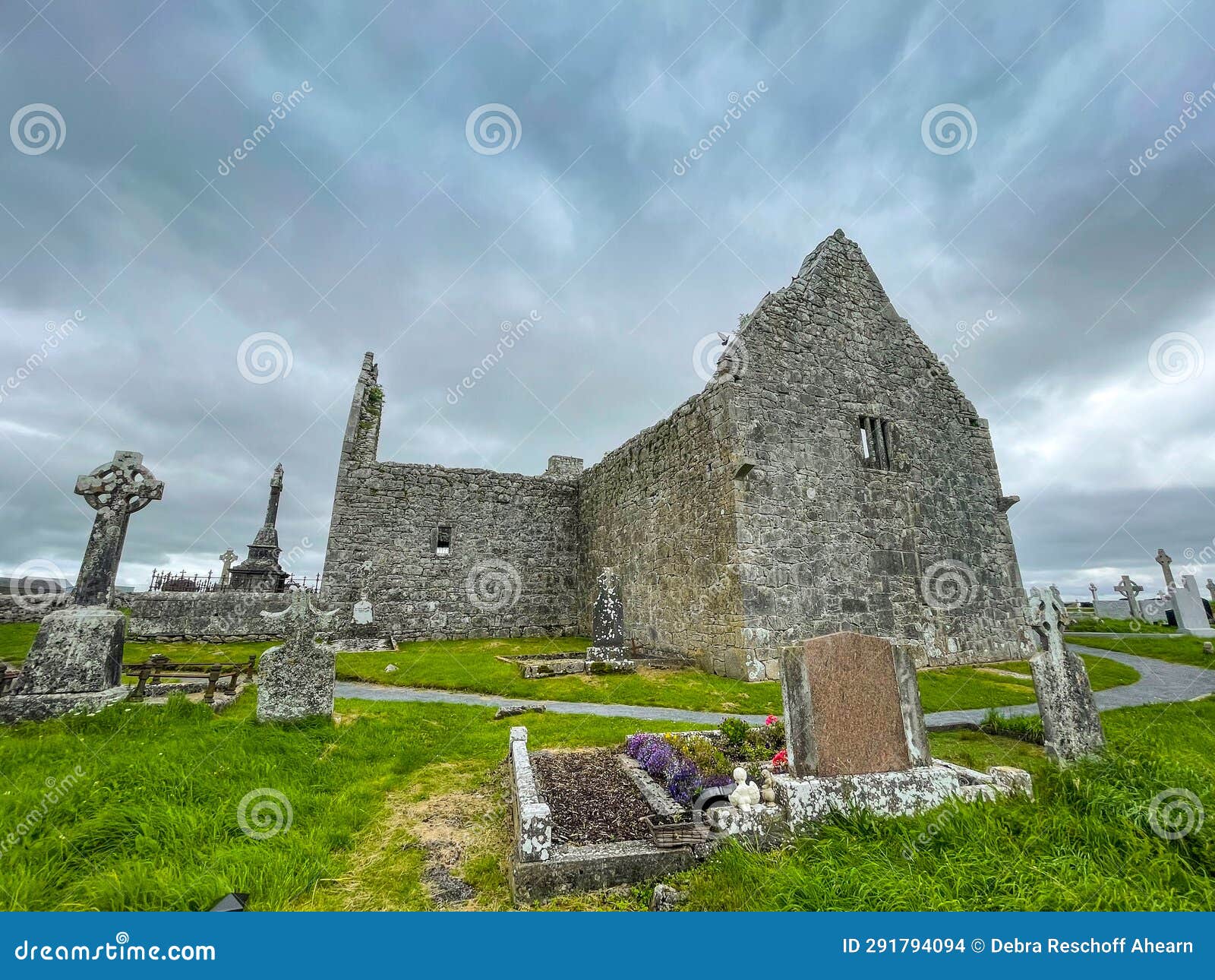 Majestic 7th Century Monastic Site in Gort, Co. Galway Stock Photo ...