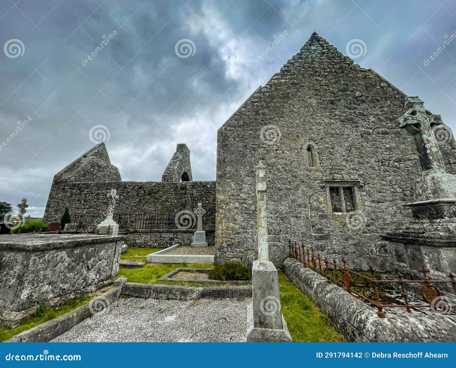 Majestic 7th Century Monastic Site in Gort, Co. Galway Stock Photo ...
