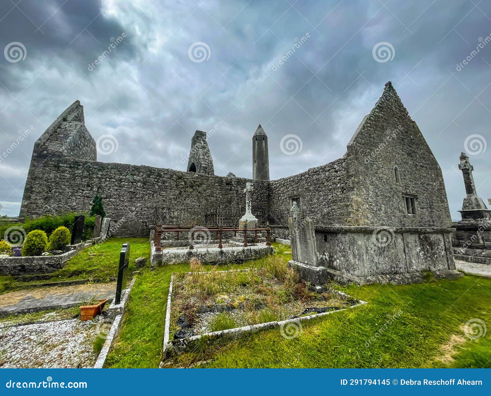 Majestic 7th Century Monastic Site in Gort, Co. Galway Stock Image ...