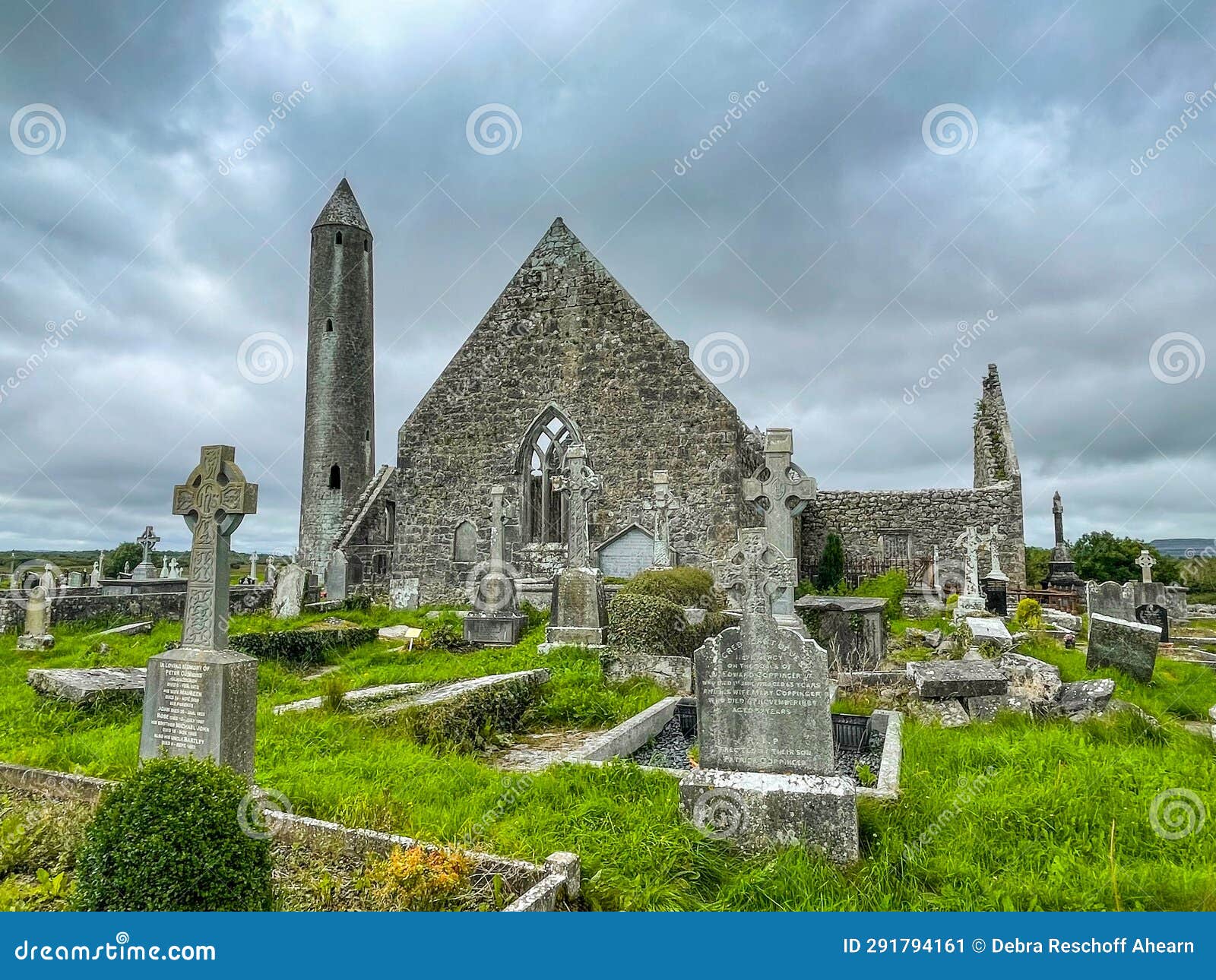 Majestic 7th Century Monastic Site in Gort, Co. Galway Editorial Photo ...