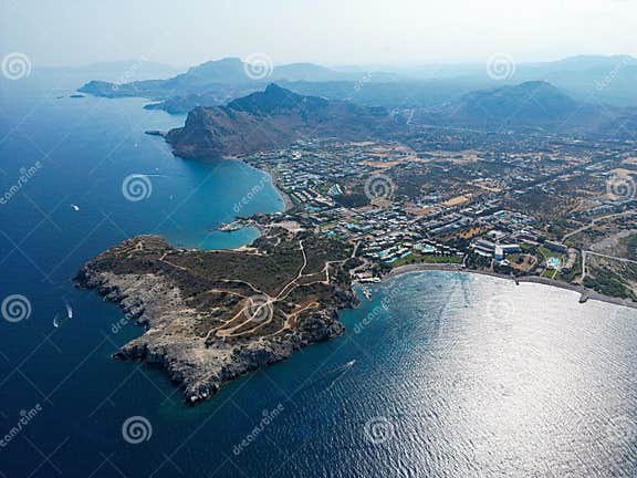 Majestic Aerial View of a Tranquil Lake, Surrounded by Lush Trees ... Majestic Aerial View of a Tranquil Lake, Surrounded by Lush Trees ...