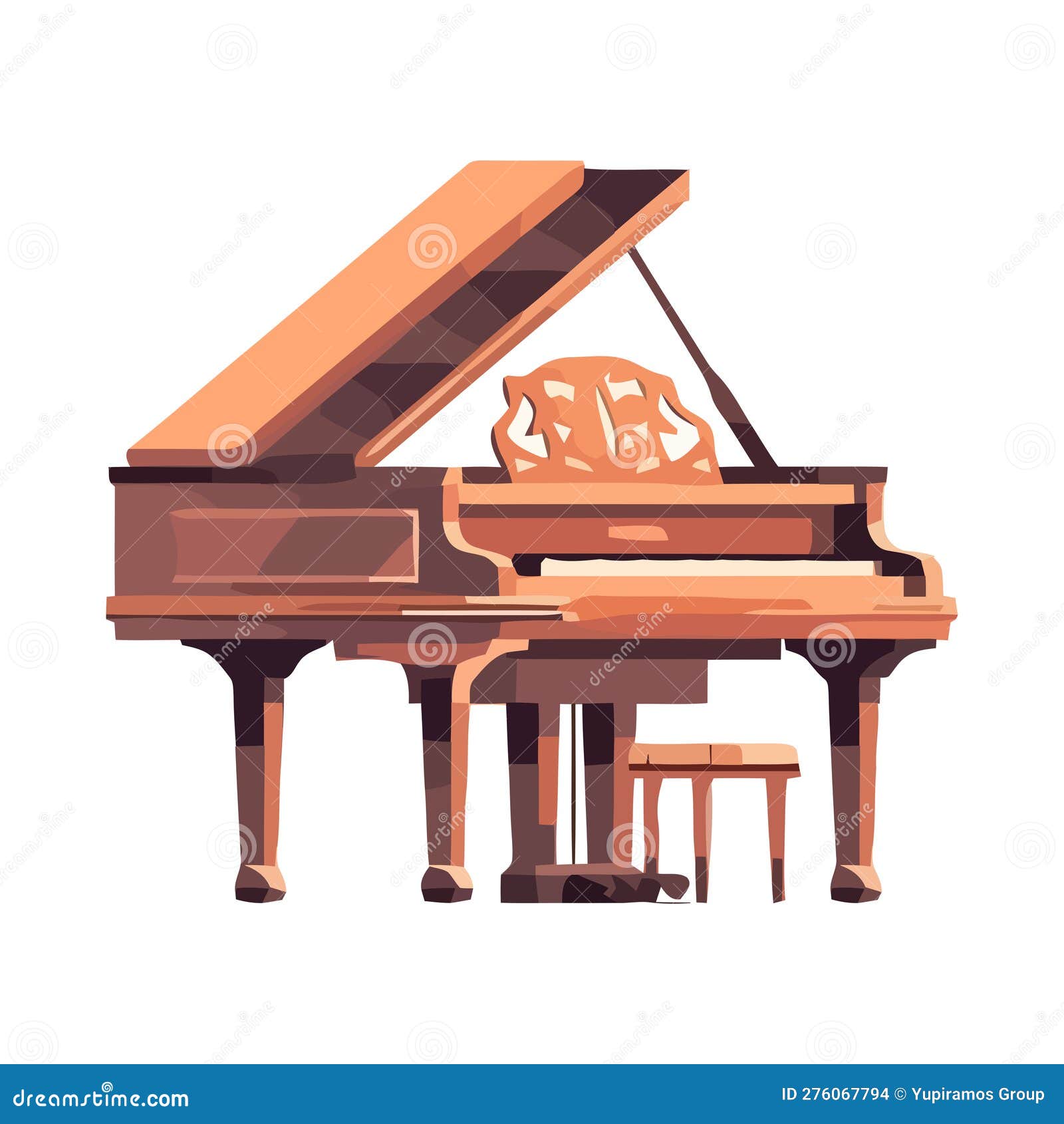 Majestic Antique Grand Piano Golden Stock Vector - Illustration of ... Majestic Antique Grand Piano Golden Stock Vector - Illustration of ...