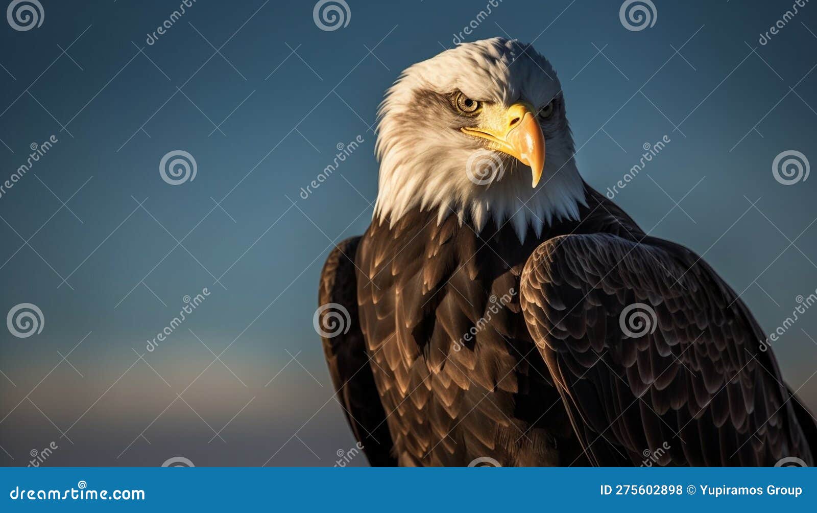 Majestic Bald Eagle Perching, Talons in Focus Generated by AI Stock ...