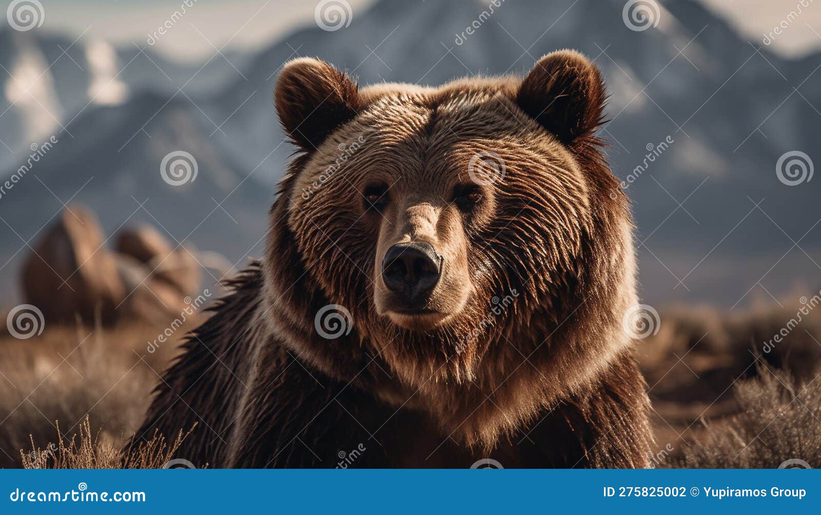 Majestic Bear into the Wilderness Generated by AI Stock Illustration ...