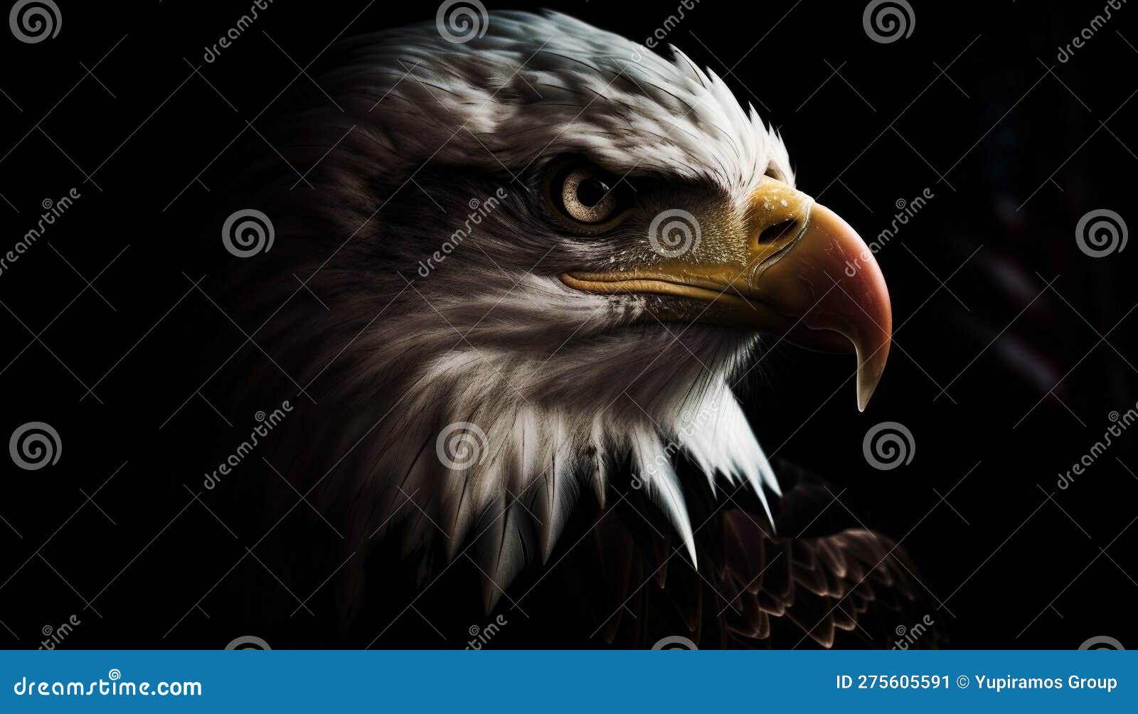Majestic Bird of Prey, Sharp Talons, Flying Generated by AI Stock Image ...