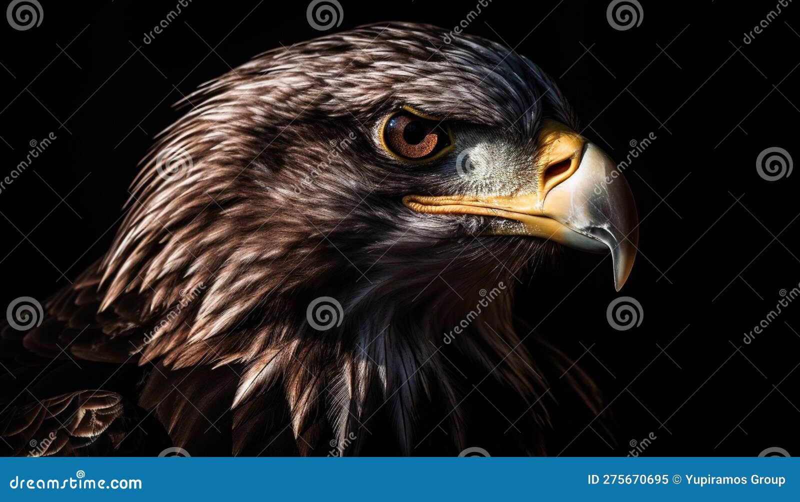 Majestic Bird of Prey Staring with Talons Generated by AI Stock Image ...