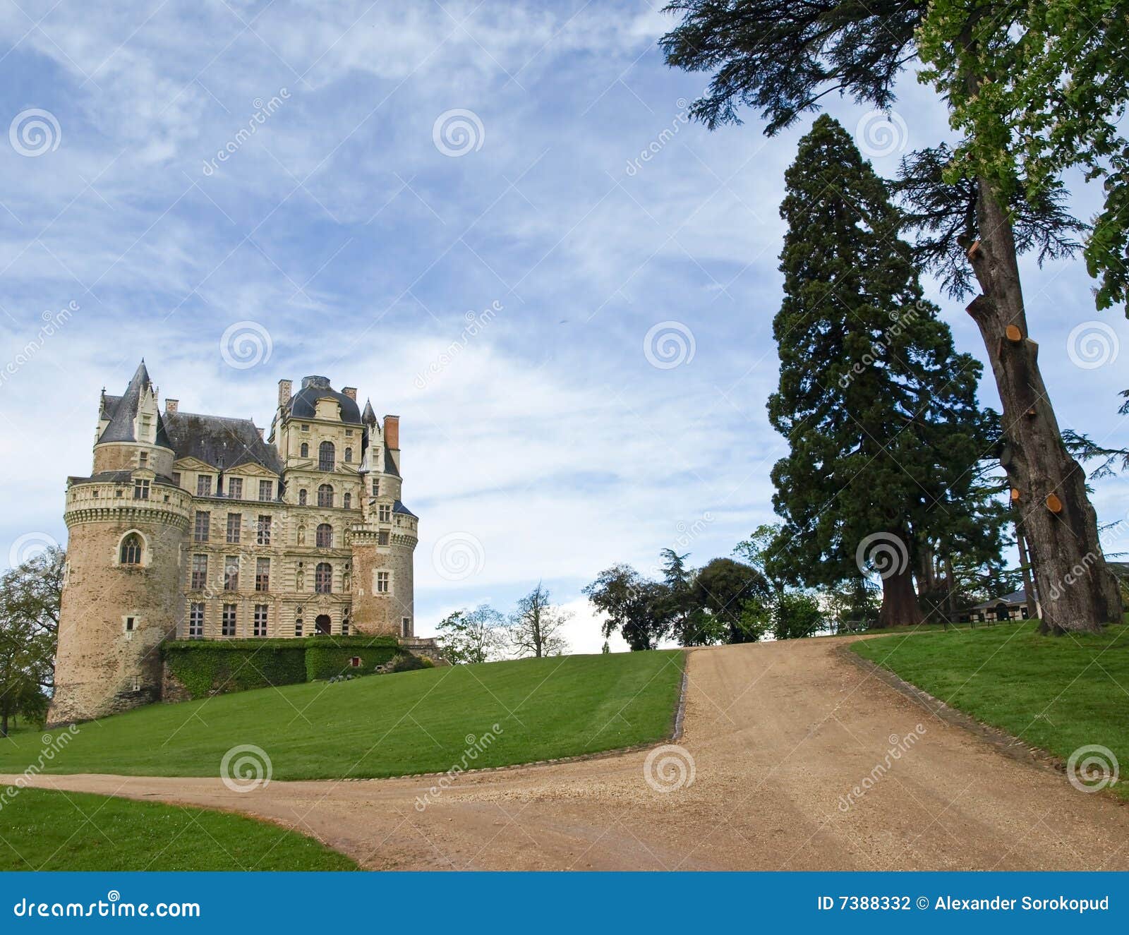 Majestic castle de Brissac stock photo. Image of countryside - 7388332
