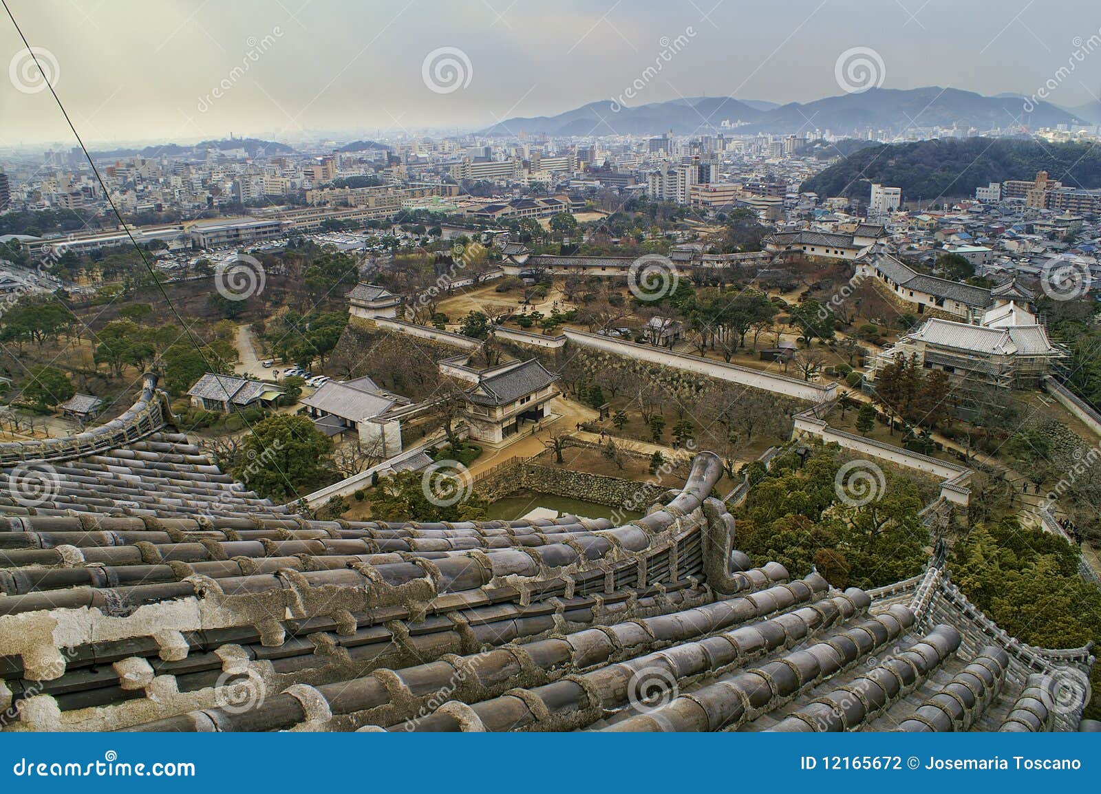 Majestic Castle of Himeji in Japan. Stock Photo - Image of culture ...