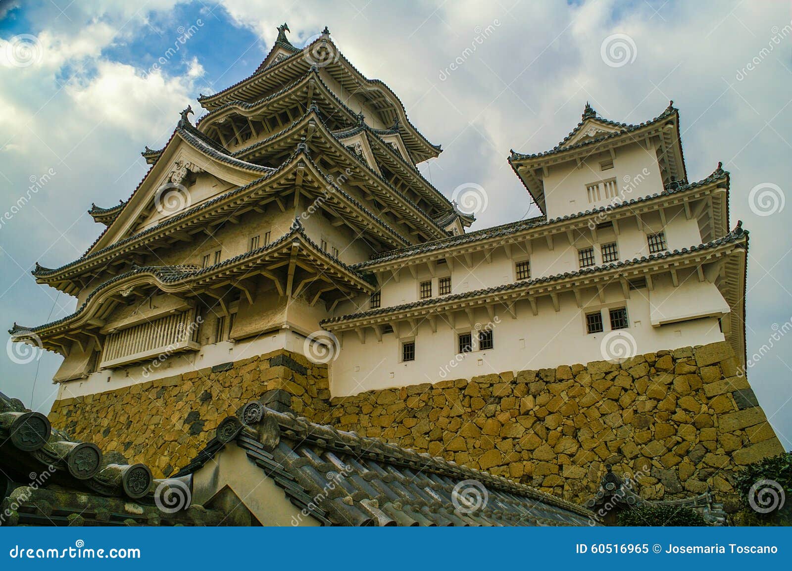 Majestic Castle of Himeji in Japan Stock Image - Image of defence ...