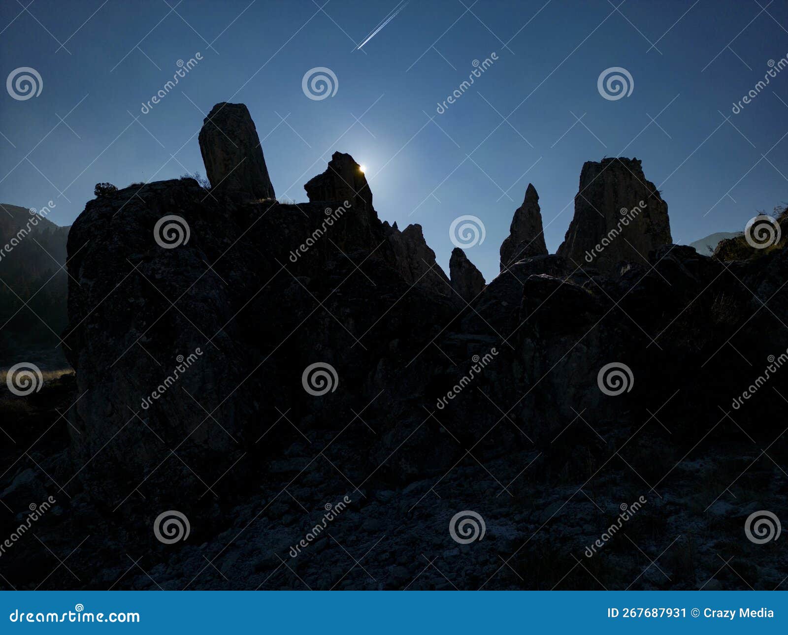 Majestic Cliffs at the Top of the Mountains, Mystical Places and Desolate Areas Stock Image ...