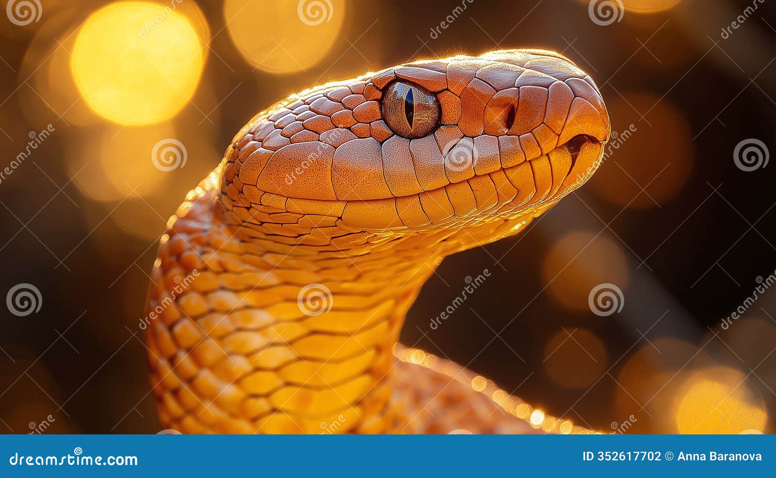 Majestic Cobra in an Intimidating Posture Stock Photo - Image of scale ...