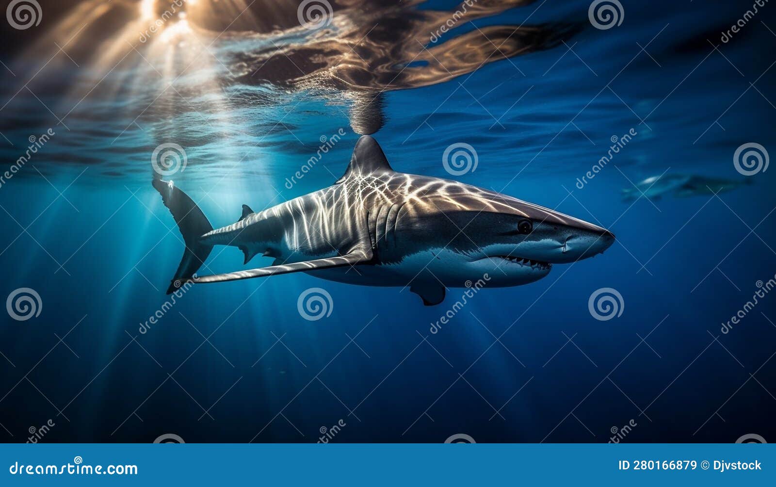 Majestic Dolphin Diving into the Blue, Teeth Bared in Aggression ...