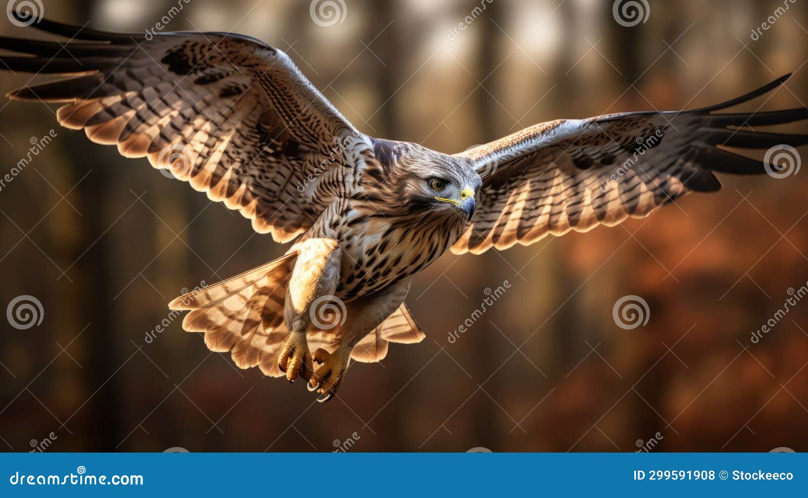 Majestic Falcon Soaring through Forest: Stunning 8k Backlit Hdr Uhd ...