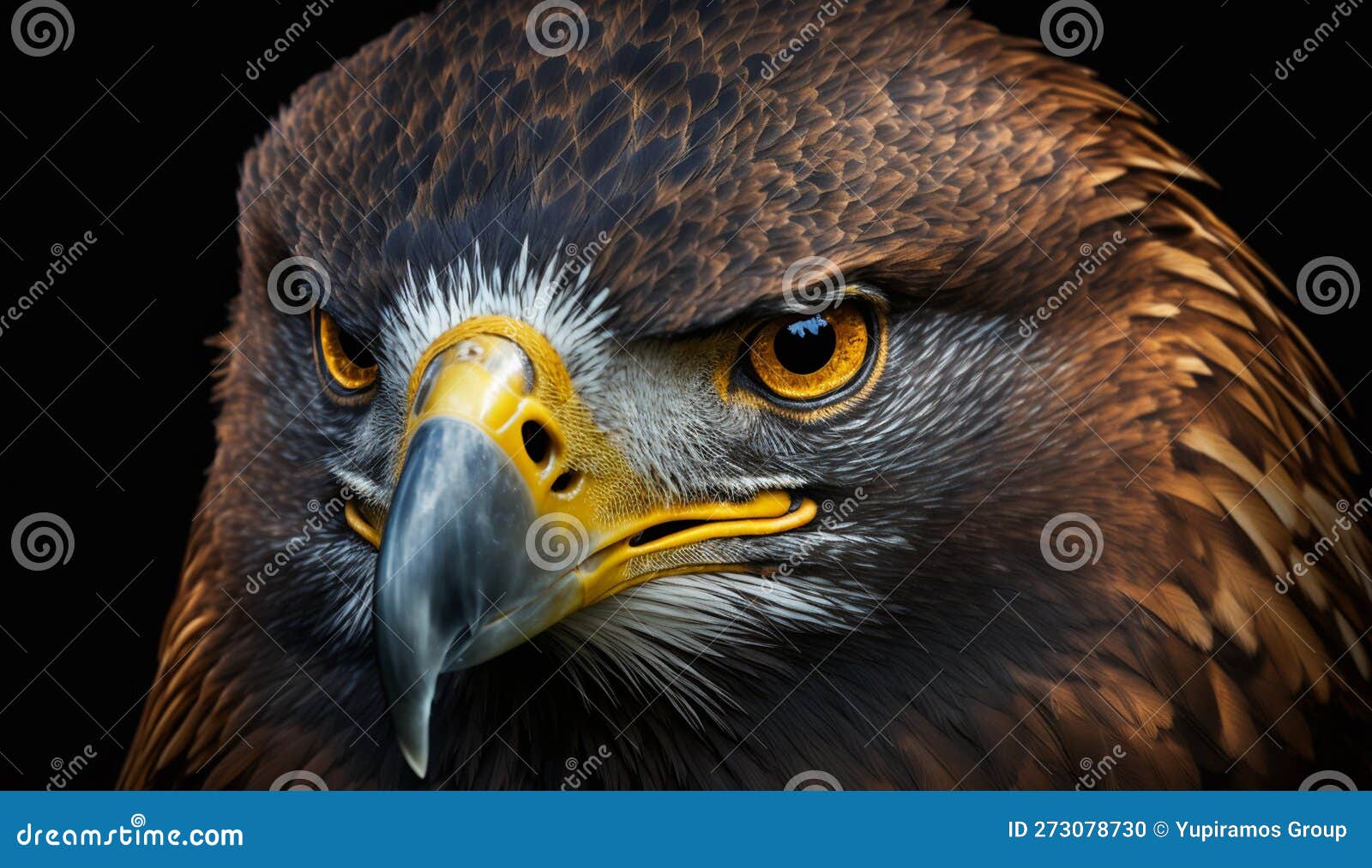 Majestic Falcon Staring with Sharp Talons in Focus Generated by AI ...
