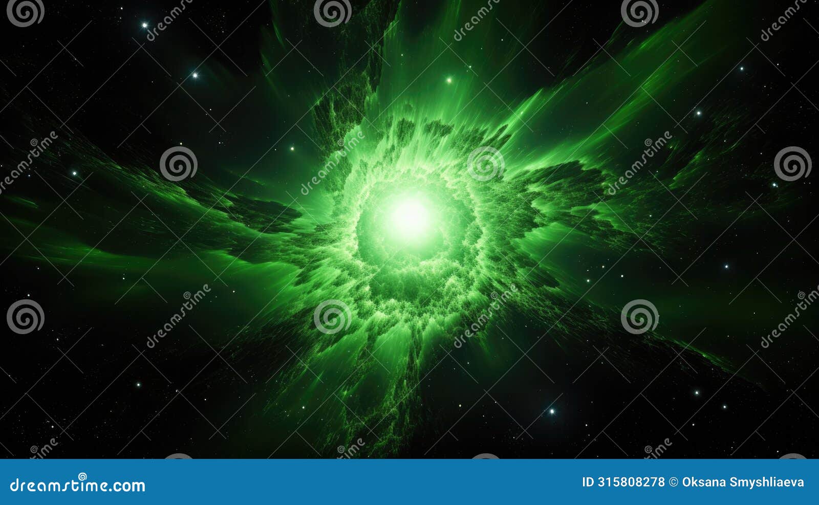 Majestic Green Nebula Explosion in Deep Space Stock Photo - Image of ... Majestic Green Nebula Explosion in Deep Space Stock Photo - Image of ...