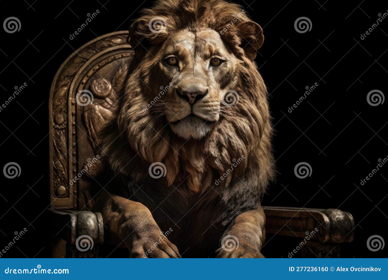 King Sitting On The Throne, Vector Cartoon Stick Figure Illustration ...