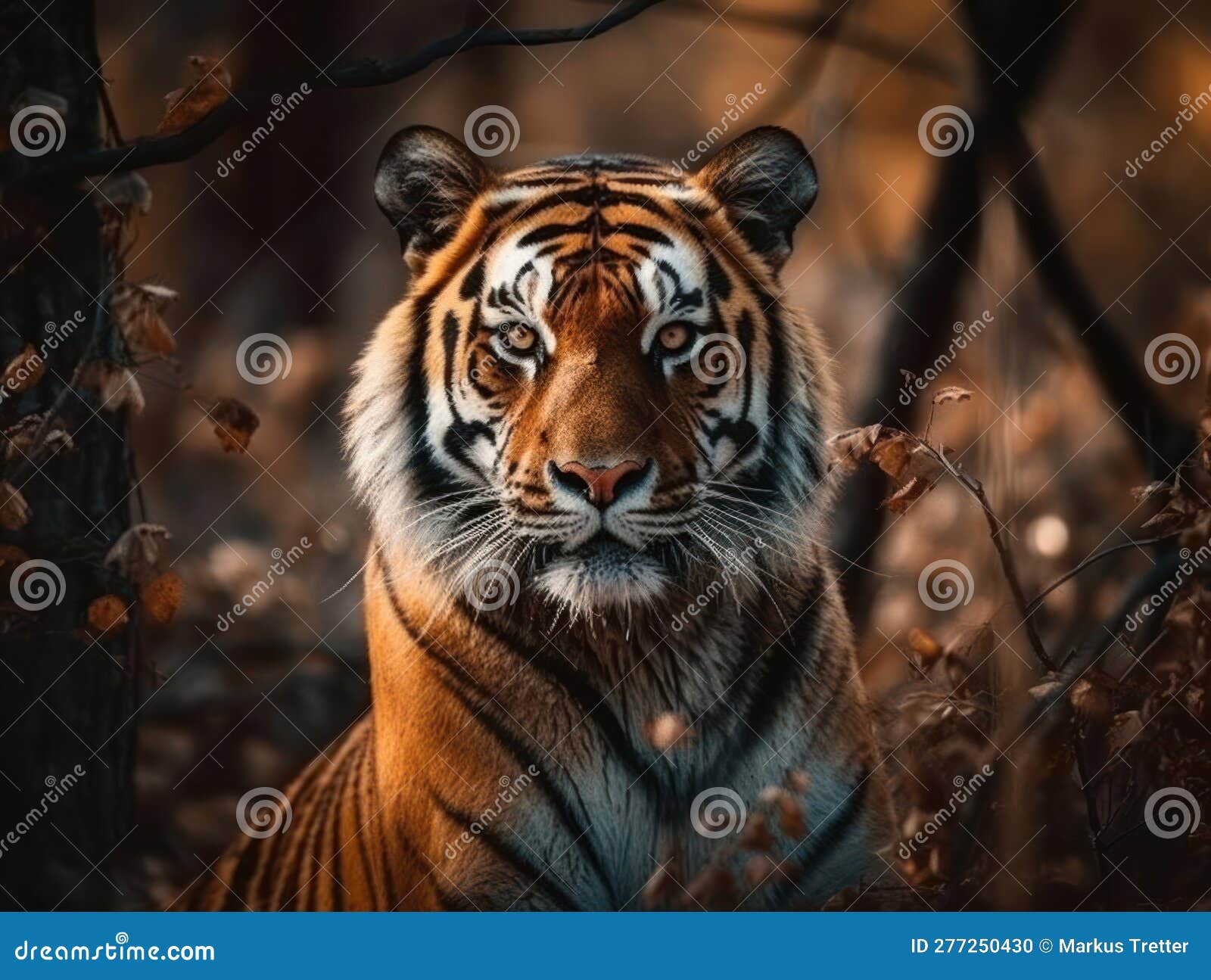 Majestic and Magnificent Tiger in the Wild Created with Generative AI ...