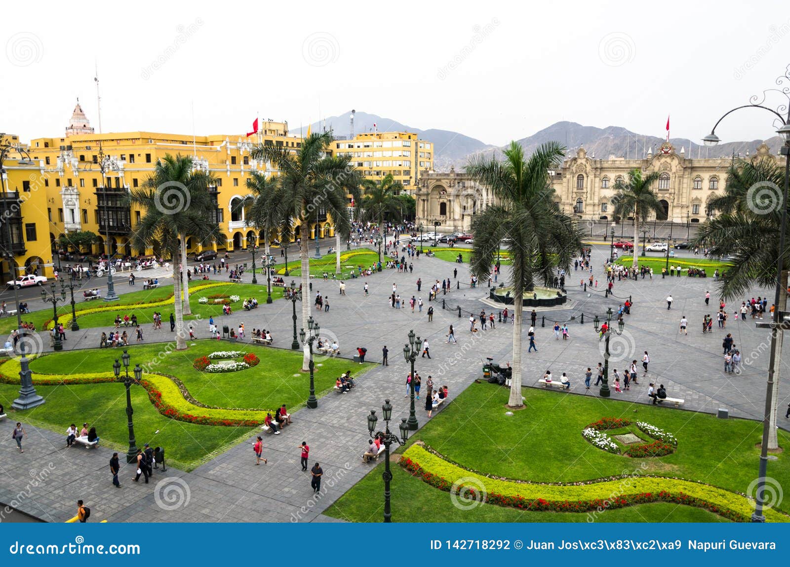 The Majestic Main Square of Lima in Peru Editorial Photography - Image ...