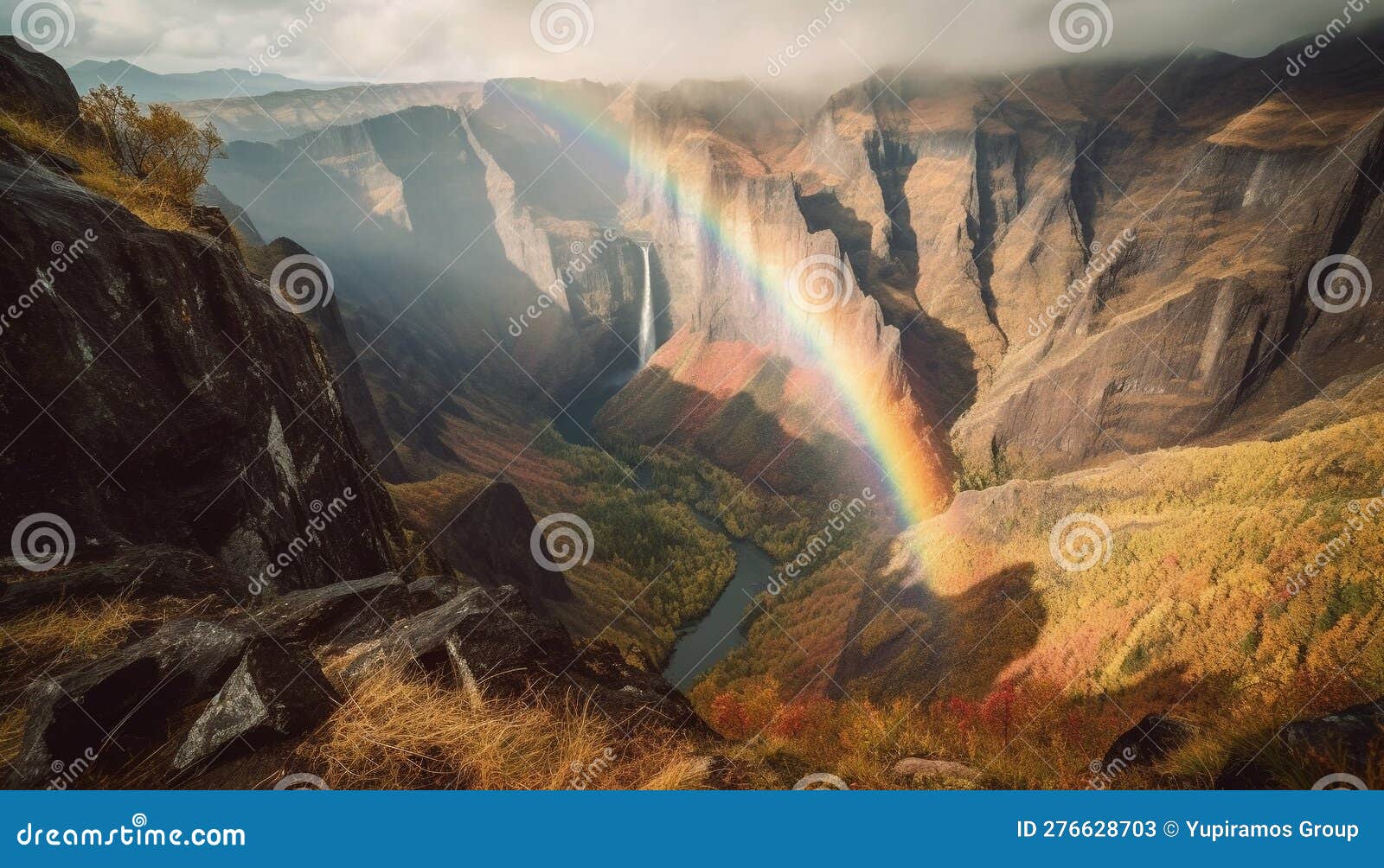 Majestic Mountain Range, Cliff, and Ravine Adventure Generated by AI ...