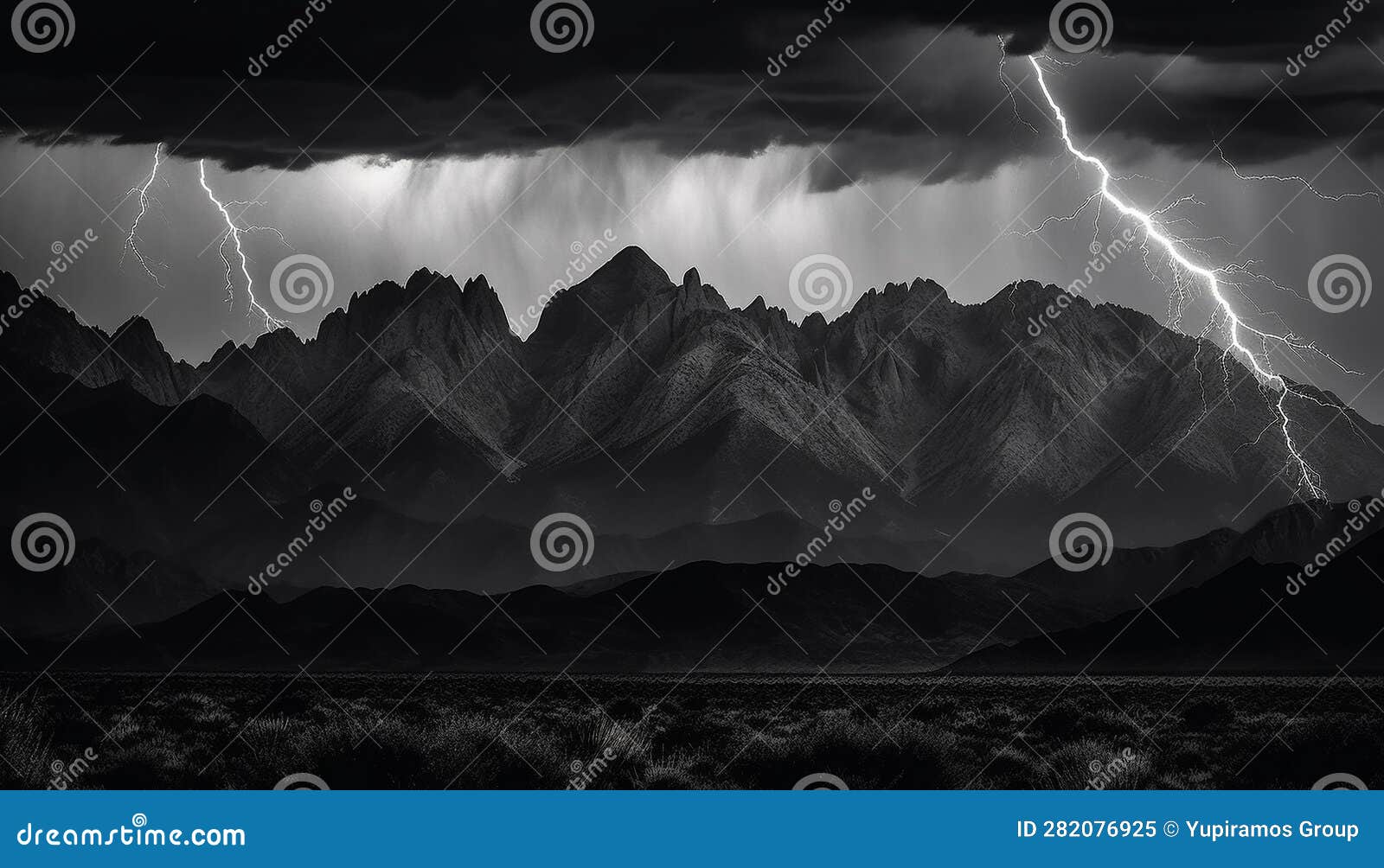 Majestic Mountain Range, Dramatic Sky, Ominous Storm Cloud, Extreme ...