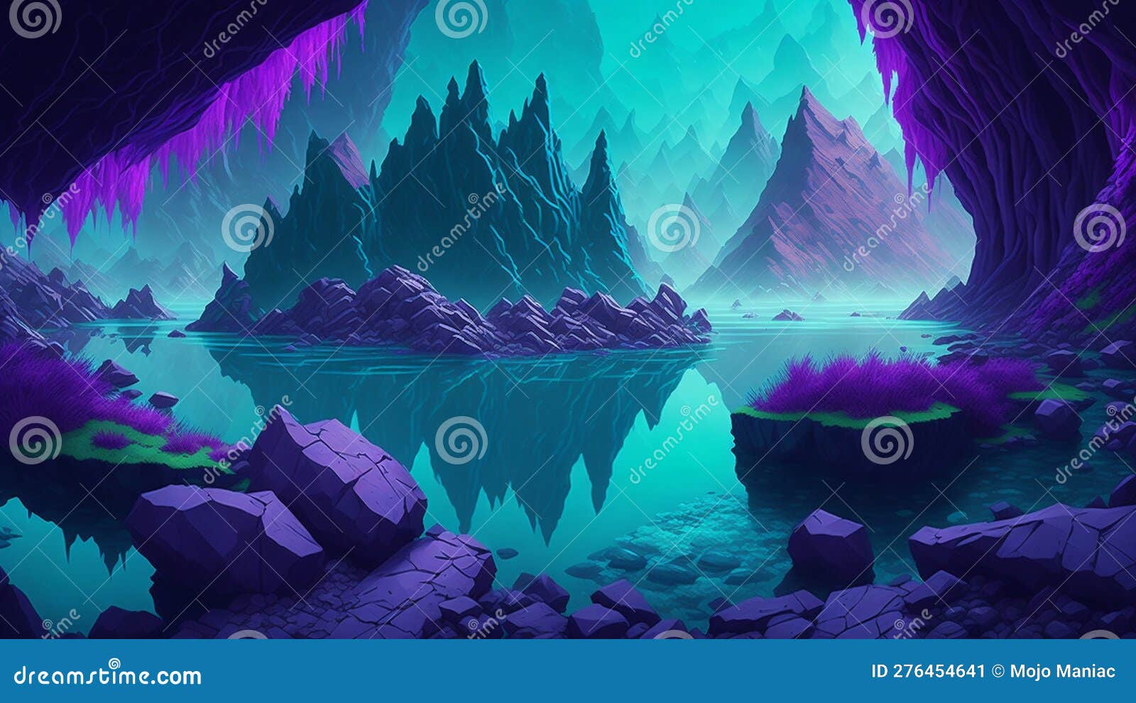 Majestic Mountain Range - Generated Using AI Technology Stock Image ...