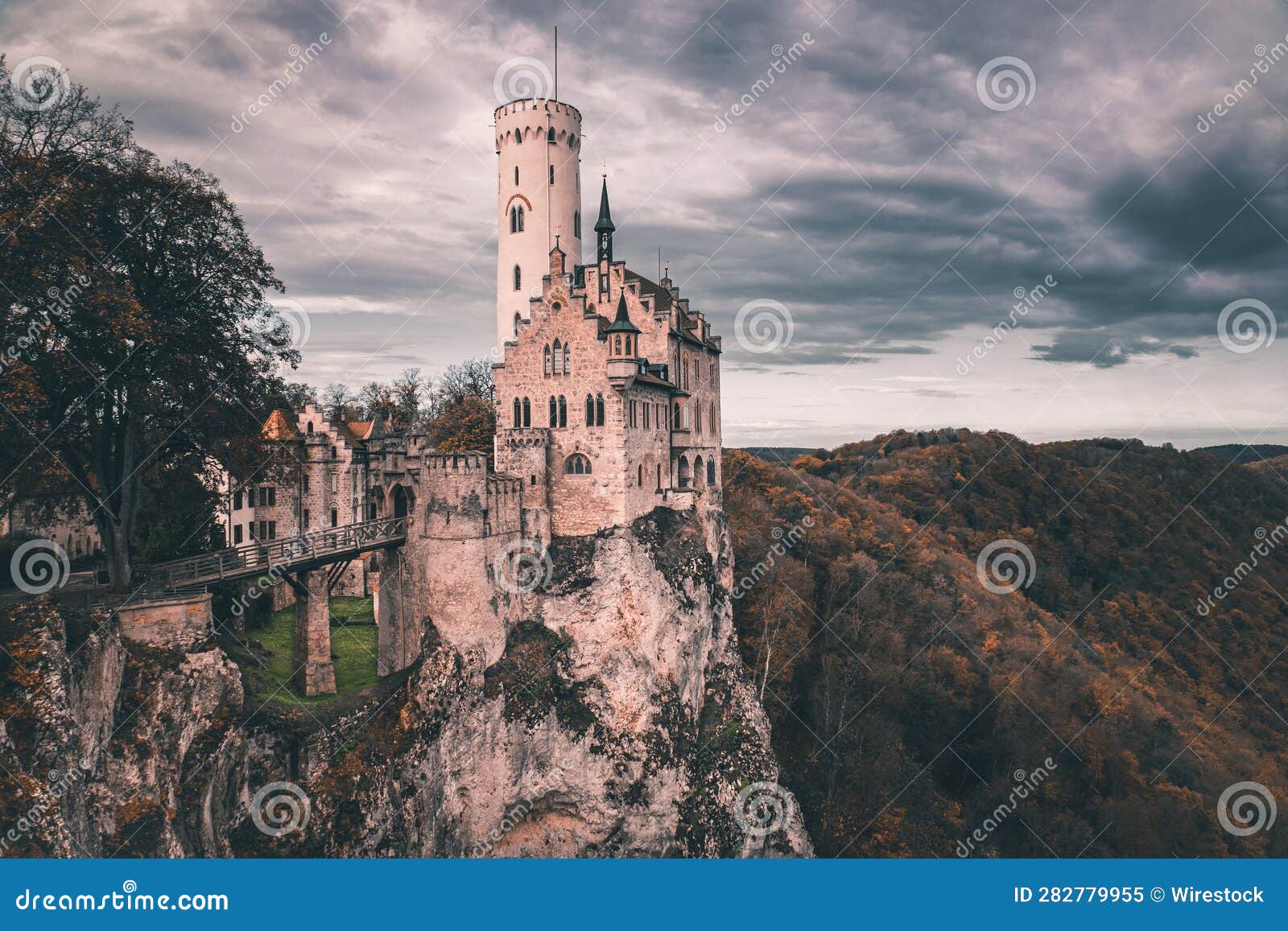 Majestic Old Castle is Perched Atop a Cliff, with a Stunning View of ...