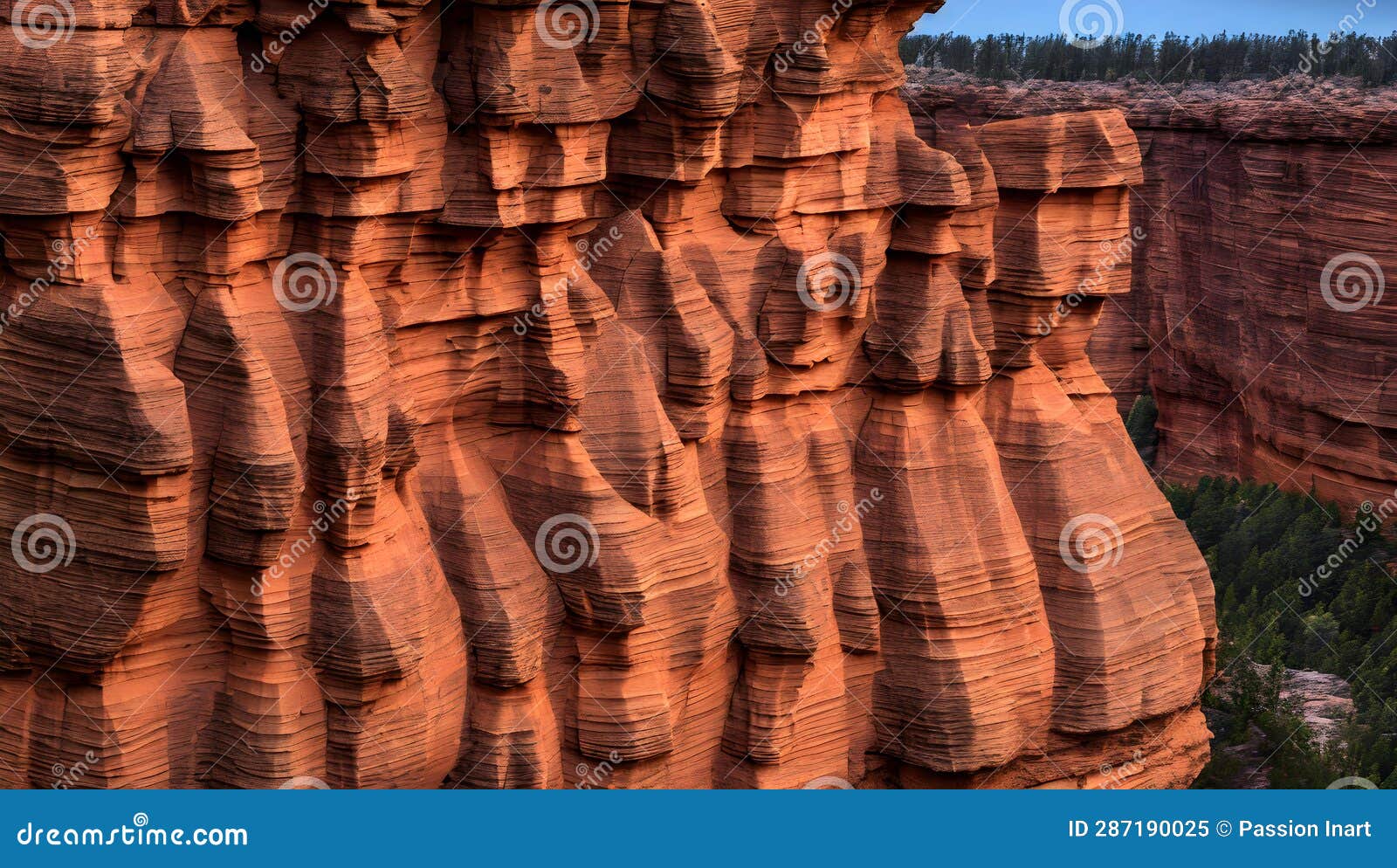 Majestic Sandstone Cliff. Nature Reserve with Dramatic Sandstone ...
