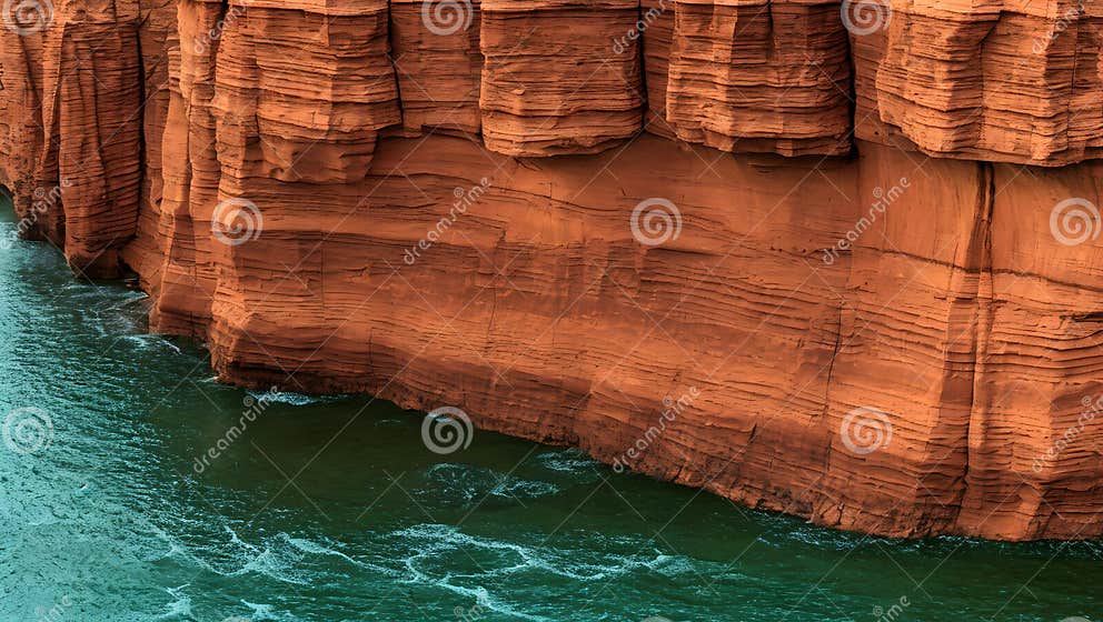 Majestic Sandstone Cliff. Nature Reserve with Dramatic Sandstone ...