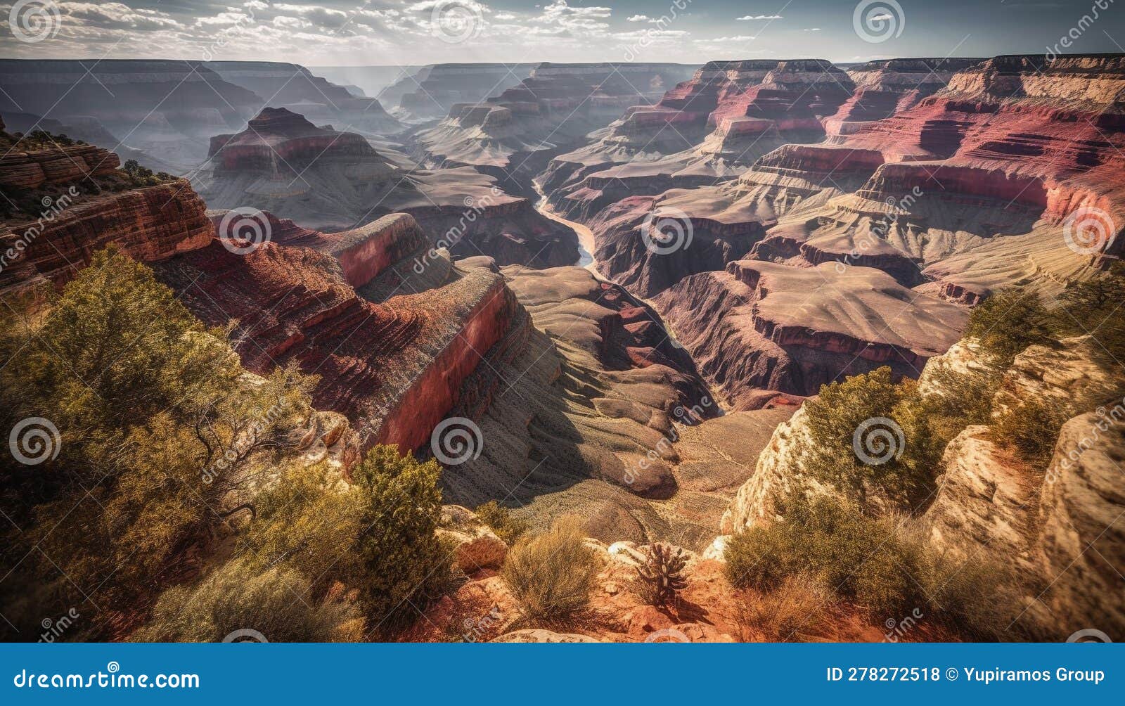 Majestic Sandstone Cliff Eroded by Natural Beauty Generated by AI Stock ...
