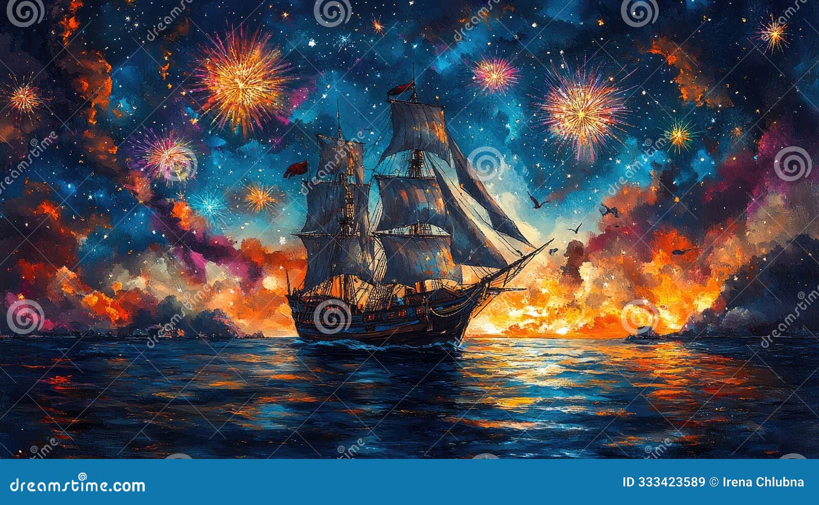 Majestic Ship Cruising Among Sea Ice. Generate Ai Stock Image ...