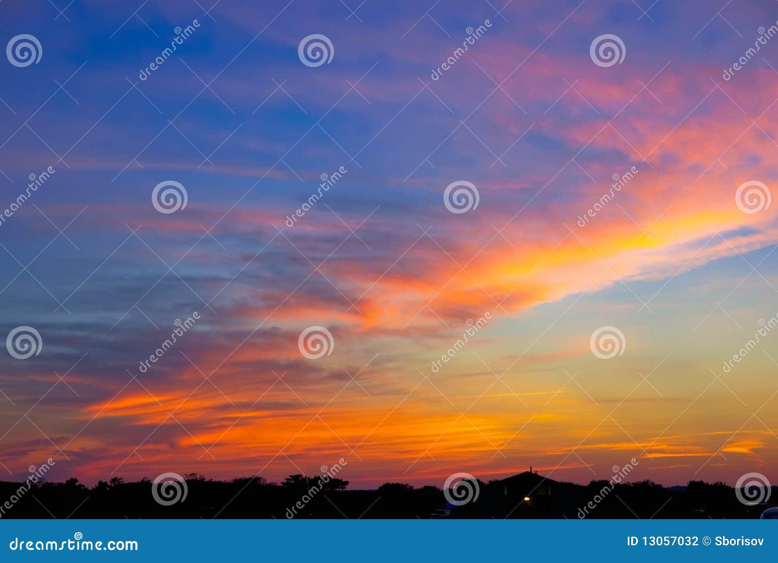 Majestic sky at sunset stock photo. Image of heaven, idyllic - 13057032