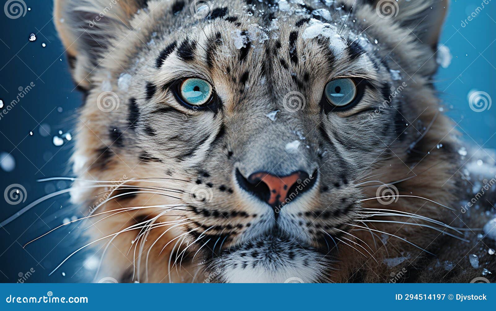 Majestic Snow Leopard Staring, a Dangerous Beauty in Nature Generated ...