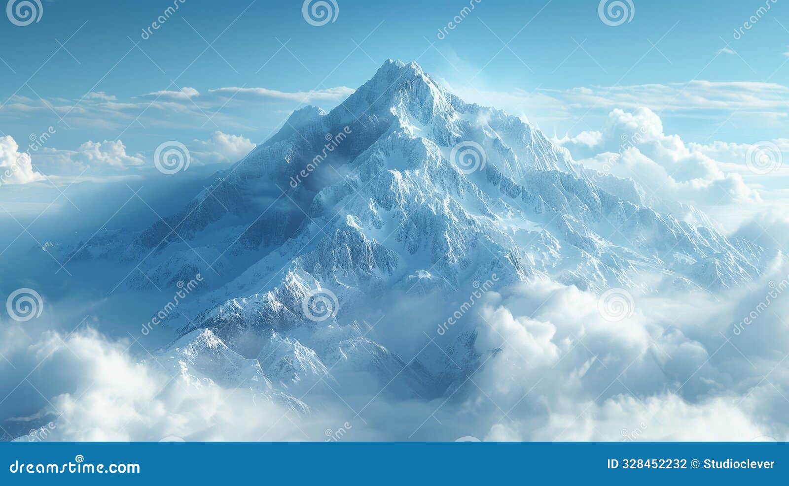 Majestic Snowy Mountain Peaks Range, Breathtaking Alpine Scenery, Stock ...